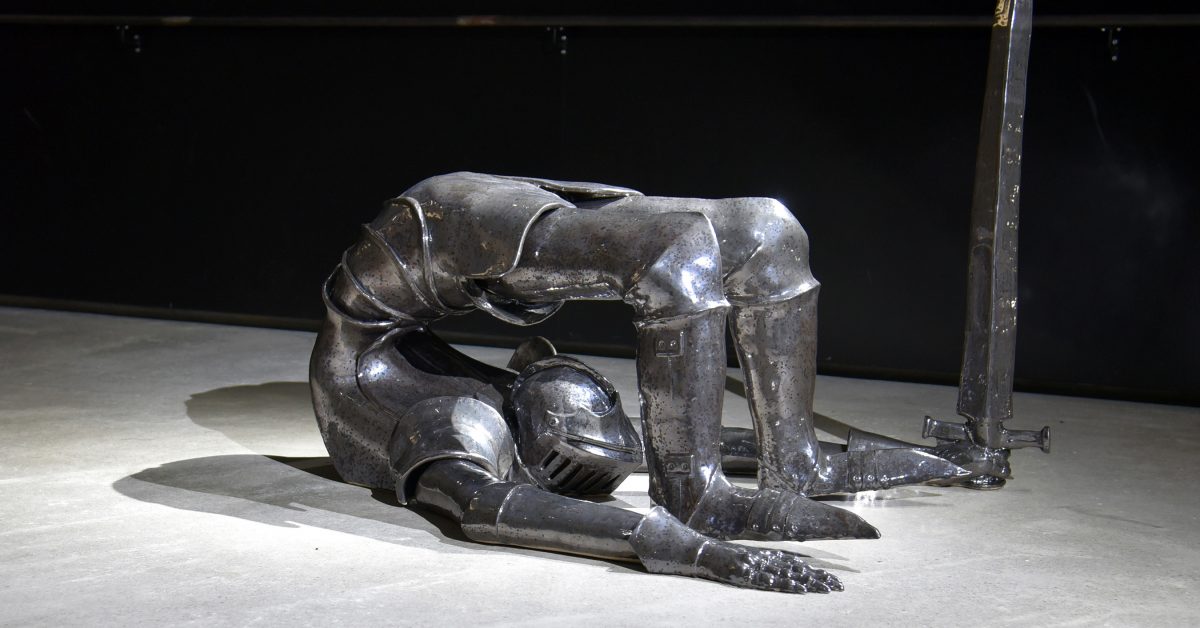 Knight (tripping on stairs)